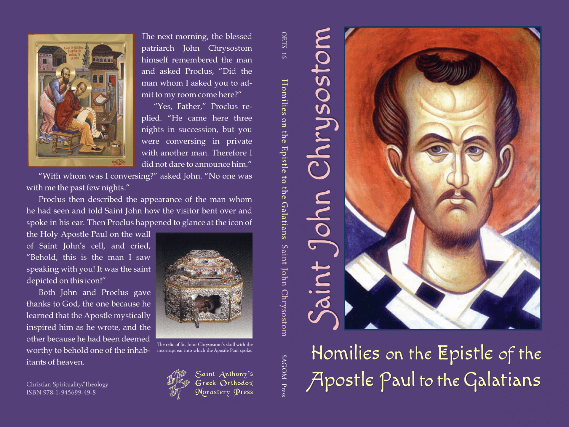 Homilies on the Epistle to the Galatians – St. Anthony's Greek Orthodox ...